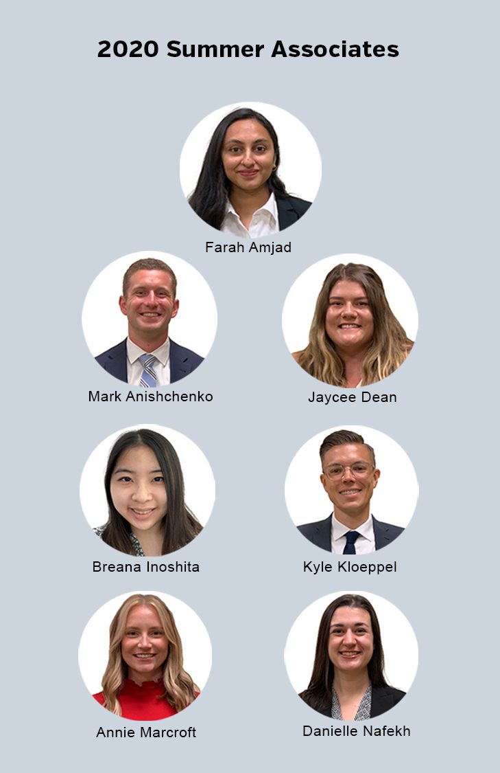 Meet Our 2020 Summer Associates | Downey Brand LLP