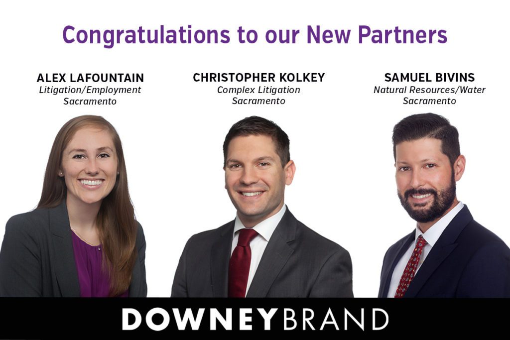 Downey Brand Names Three New Partners | Downey Brand LLP